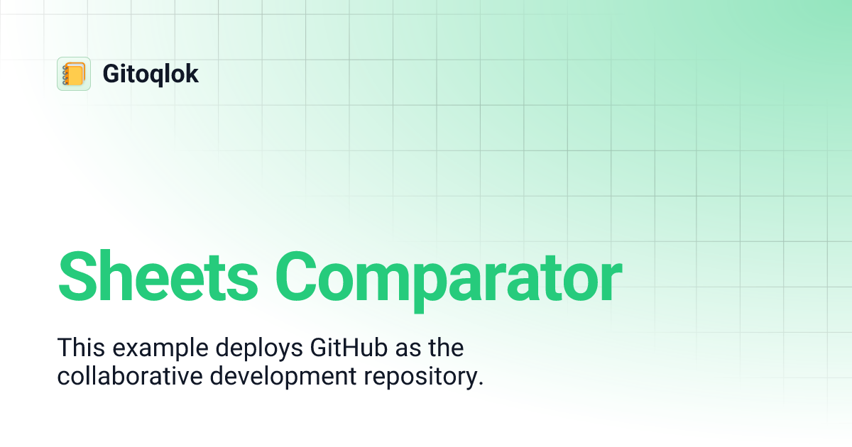 Sheets Comparator | Gitoqlok