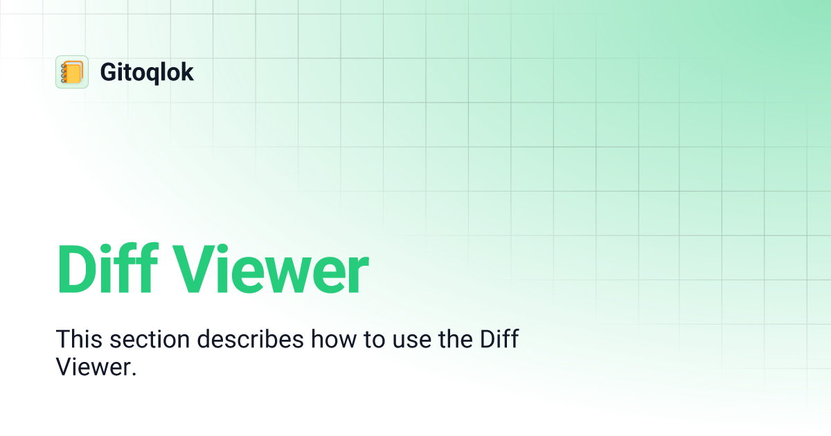 Diff Viewer | Gitoqlok